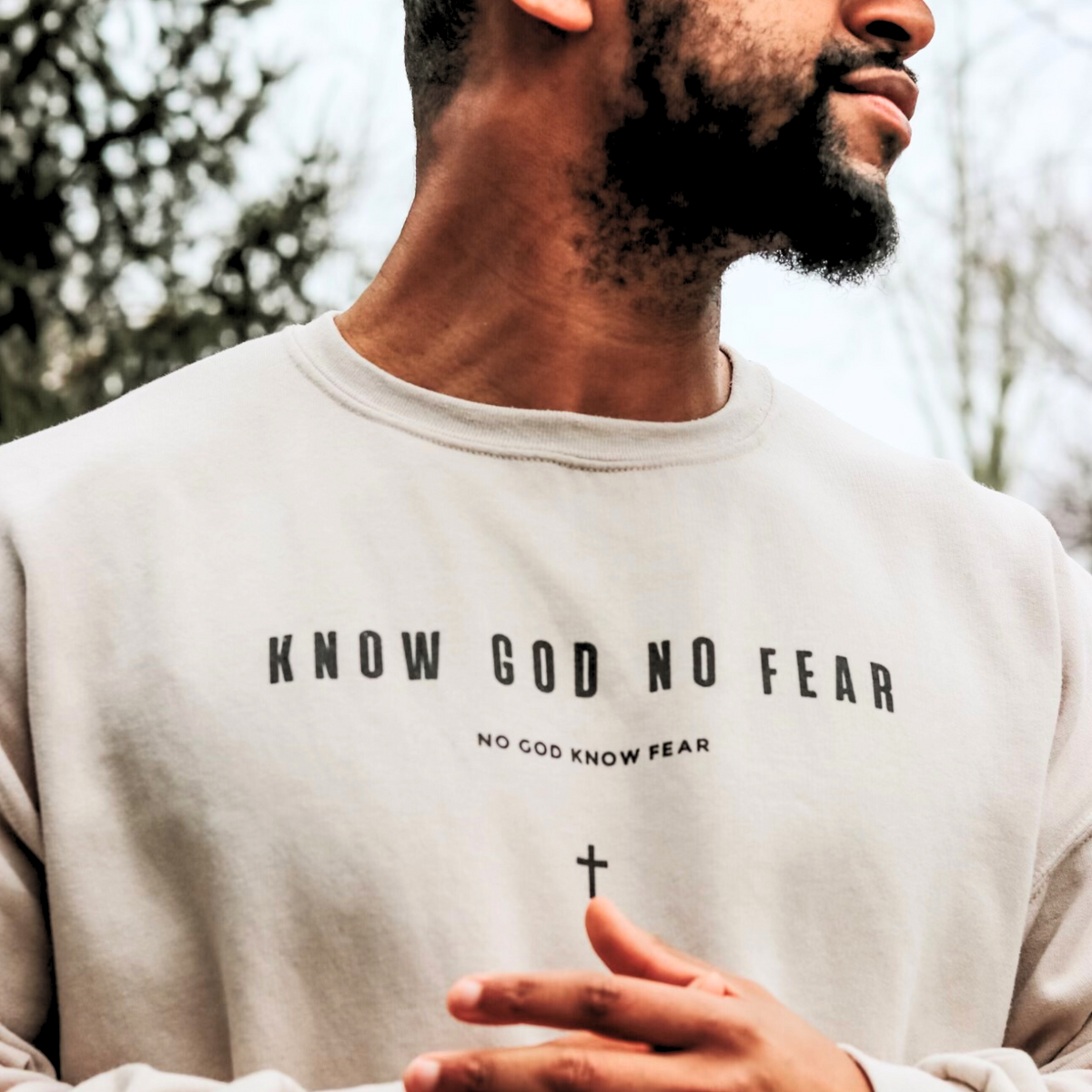 KNOW GOD NO FEAR - UNISEX CREWNECK – ALYFT APPAREL